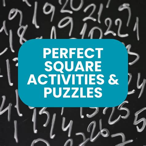 Perfect Square Day Hidoku Puzzles Math Love