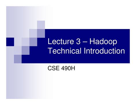 pdf lecture 3 hadoop technical introductiondata distribution