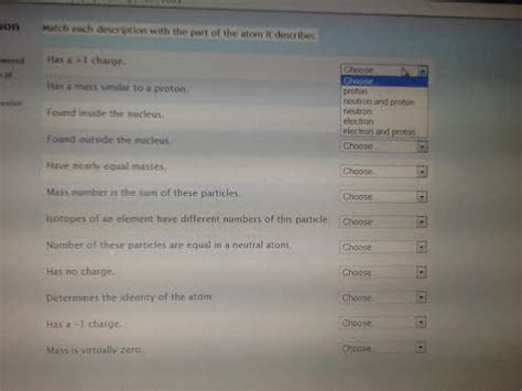 Solved The Determines The Identity Of The Atom Number Of Chegg Com