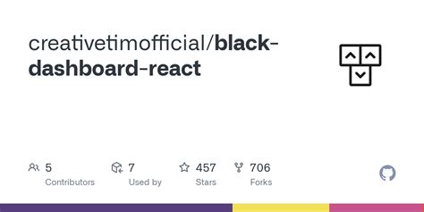 GitHub Creativetimofficial Black Dashboard React