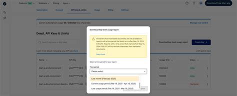Managing Api Keys Deepl Documentation