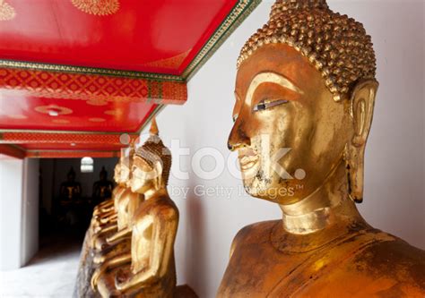 금 불상 왓 아 룬 사원 방콕 태국에 스톡 사진 Freeimages