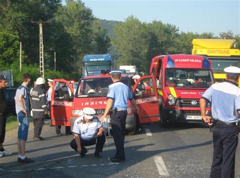 Accident teribil în județul Cluj Cinci persoane au fost rănite