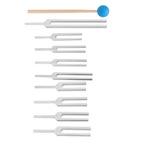Drfeify Tuning Fork Jeu De Diapasons 9Pcs Diapasons En Alliage D