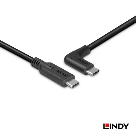 Lindy林帝 Usb3 2 Gen2 Type C 公 To 公 傳輸線 L型 0 5m Lindy林帝原廠購物網