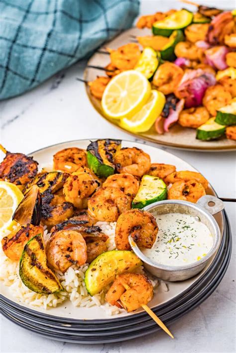 Spicy Marinated Grilled Shrimp Skewers