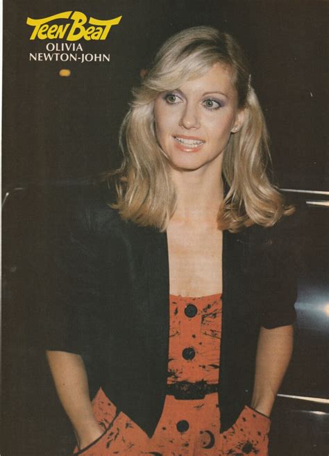 Olivia Newton John Teen Magazine Pinup Red Dress Teen Stars Forever