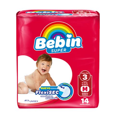 Bebin 3 Diapers 14pk Medium Budgmart Ltd
