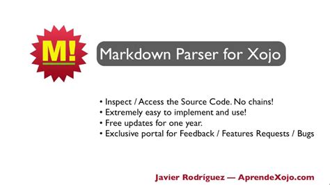 Markdown Parser For Xojo Youtube