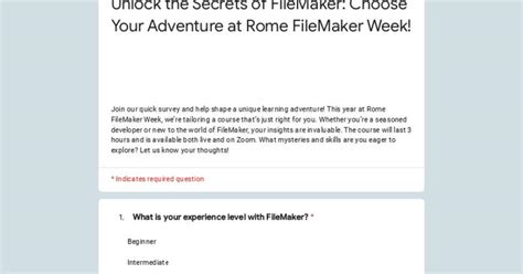 Matt Navarre On Linkedin Unlock The Secrets Of Filemaker Choose Your Adventure At Rome Filemaker