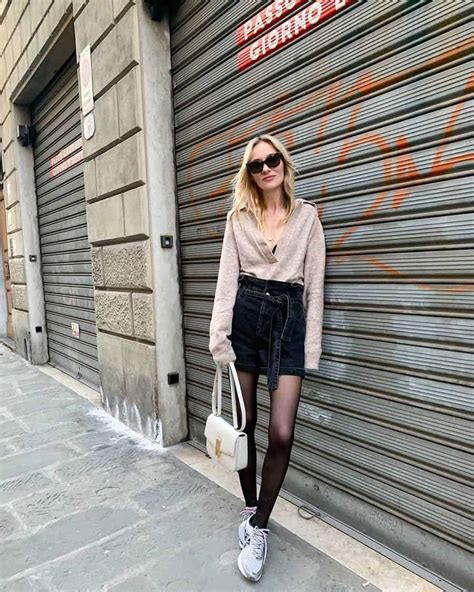 How To Style Shorts With Tights 15 Chic Outfits