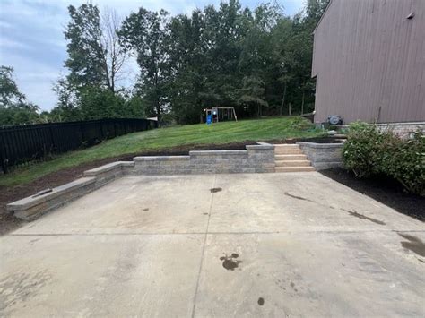 Slope Correction And Hardscape Installation Brett Bittner Excavation