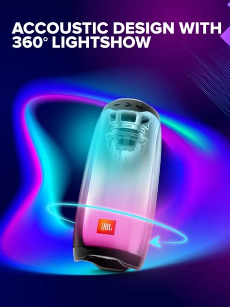 Jbl Pulse Portable Bluetooth Speaker With Degree Led Lightshow Black From Jbl At Best
