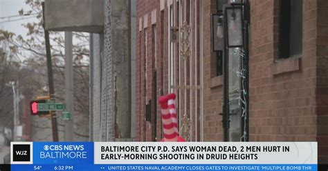 Woman Killed Two Men Injured In West Baltimore Shooting Cbs Baltimore