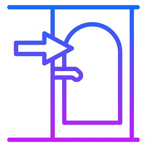 Иконы вектора аварийного выхода Премиум векторы