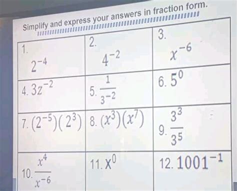 Simplify And Express Your Answers In Fraction StudyX