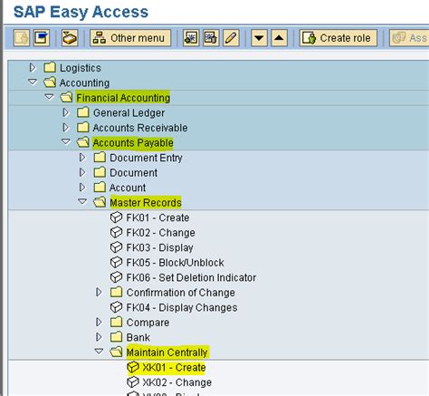 Sap Fico Module Learning Creation Of Vendor Master