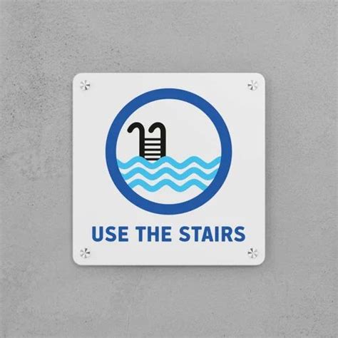 Use The Stairs Sign At Rs 899 00 Mumbai ID 2853451100562