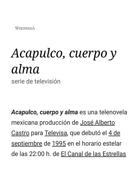 560 Acapulco Cuerpo Y Alma Pdf
