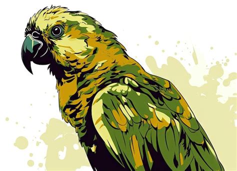 Premium Photo Blue Or Turquoise Fronted Amazone Parrot Aka Amazona