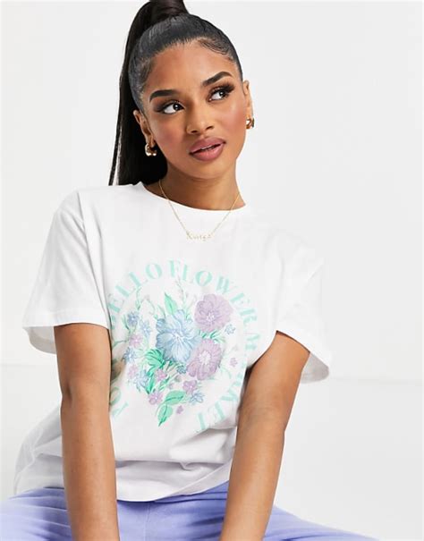 Asos Design Mix And Match Floral Pyjama Set In Green Asos