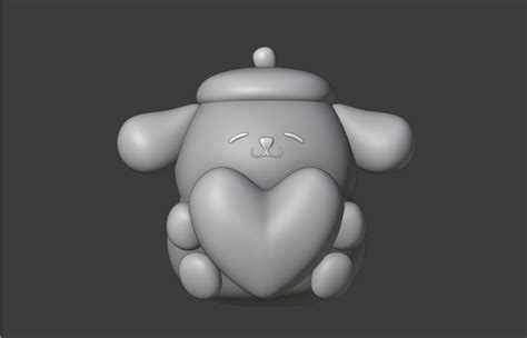 Stl File Pompompurin Sanrio Valentine 🎅 ・model To Download And 3d Print