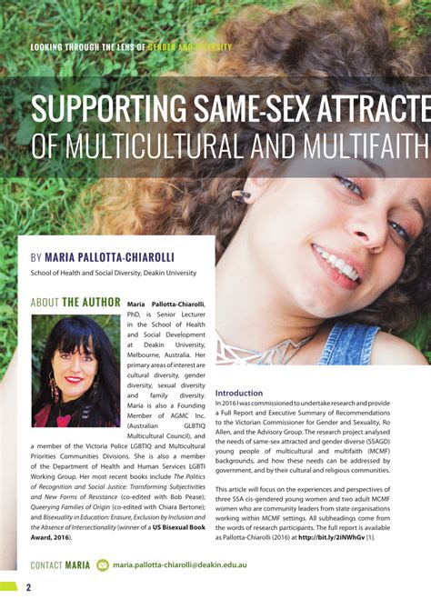 Pdf “supporting Same Sex Attracted Cis Gendered Young Women Of
