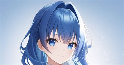 Aiイラスト Rivera オリキャラ作成練習① 水色髪の少女剣士 楠富 つかさのイラスト Pixiv