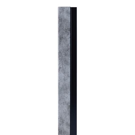 Concrete Grey Slat Wall Cladding Starter Trim Waterproof