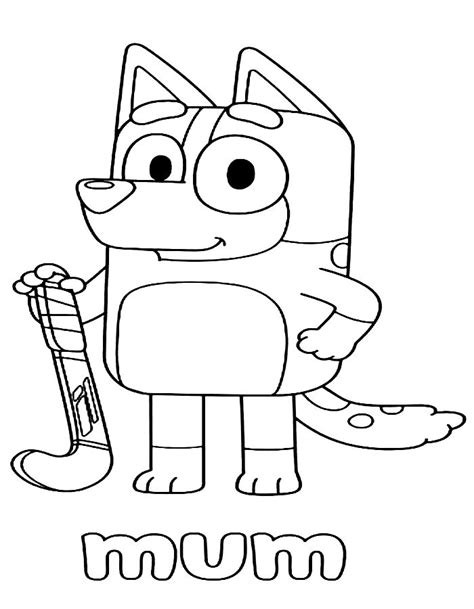 Bluey Coloring Pages Free Printable PDF