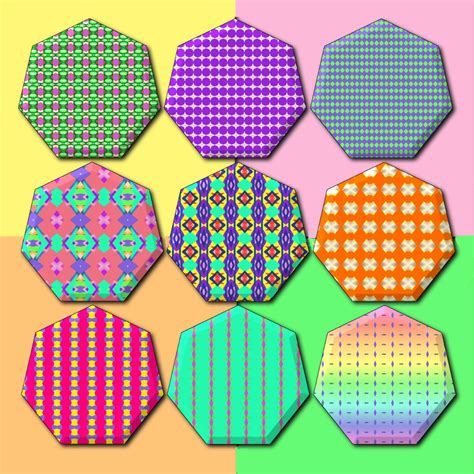Solve Patterned Heptagons Jigsaw Puzzle Online With 36 Pieces