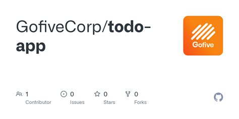 Github Gofivecorptodo App