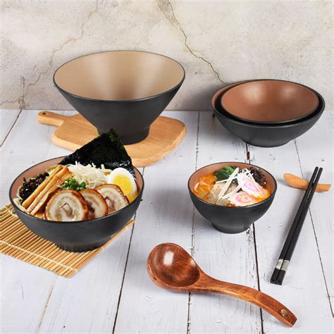 주주플러스 1pc 일본식 국수 그릇 멜라민 저장 그릇 심플 수프 밥 그릇 위시버킷