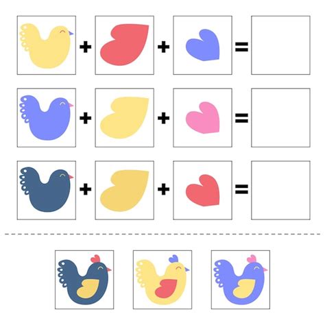 Premium Vector Spring Logic Game