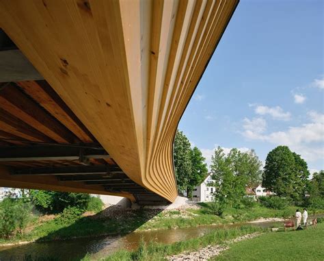 40m Span Glulam Beams Carry Sustainable Footbridge Over River In Moxon