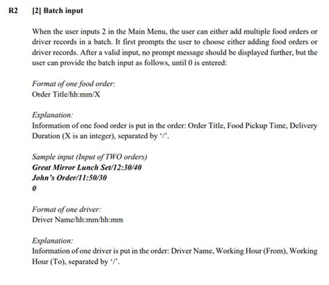 Solved In This Assignment You Are Going To Develop A Food Chegg