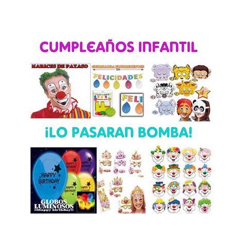 Pack ahorro productos decoración fiesta infantil por