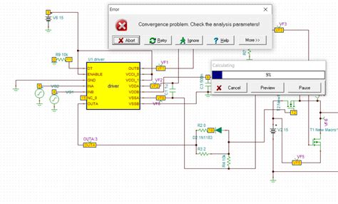Im Having Trouble Simulating A Buck Converter On Tina Simulation