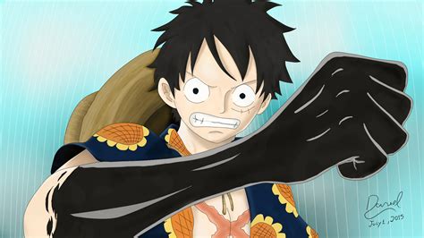 Luffy 699 Haki By Davel By Davelrdl On Deviantart