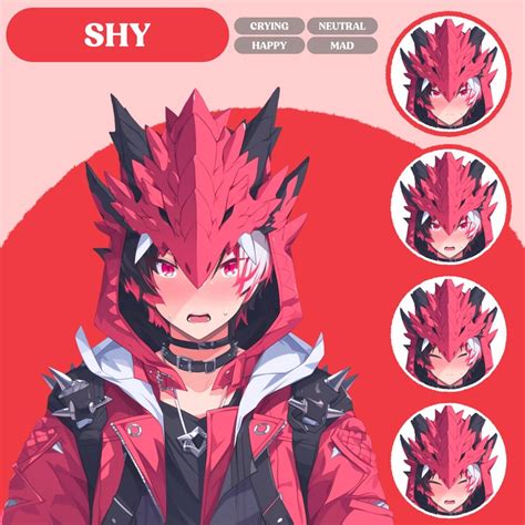 Modelo Pngtuber Dragon Boy Pngtuber Modelo Prefabricado Anime Png