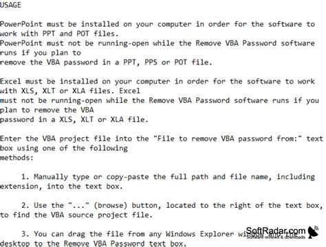 Download Remove Vba Password For Windows 11 10 7 881 64 Bit32 Bit