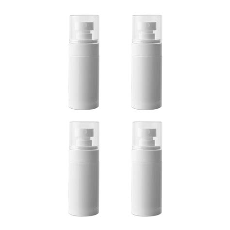 4pcs Travel Spray Bottles Refillable Empty White Plastic Spray Bottles