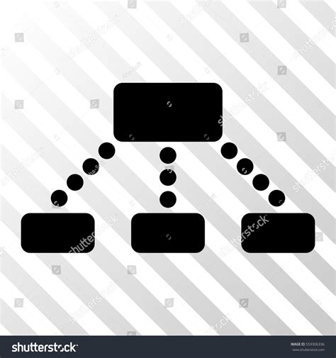 Black Hierarchy Interface Pictogram Vector Pictogram เวกเตอร์สต็อก