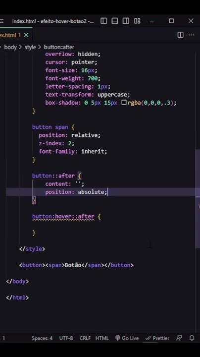 Animando Botão Com Efeito Hover No Css Shorts Frontend