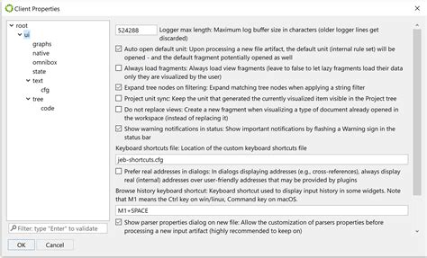 Settings JEB Decompiler