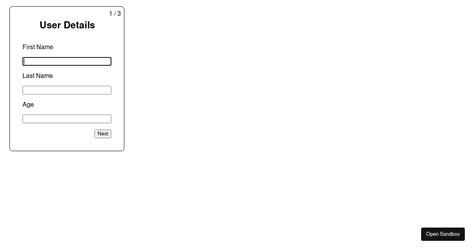 React Codesandbox