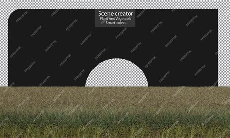 Premium Psd Varieties Of Lawn And Grass Isolated Grass Field Clipping Path