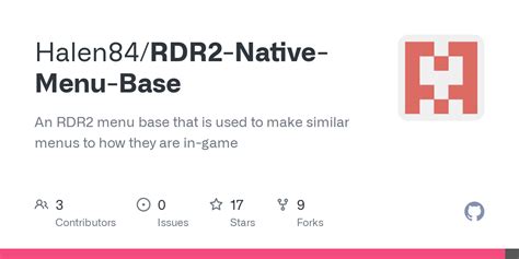 Rdr2 Native Menu Baseexamplescpp At Master · Halen84rdr2 Native Menu