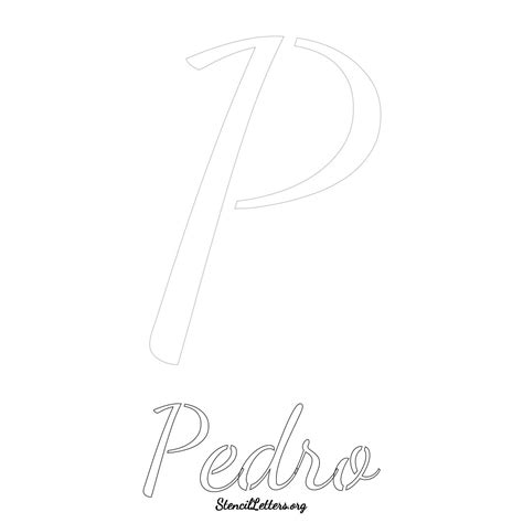 Pedro Free Printable Name Stencils With 6 Unique Typography Styles And