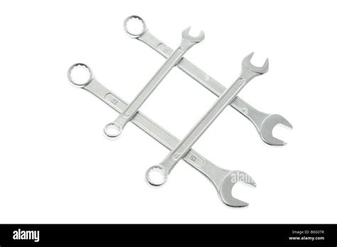 Arrangement Of Spanners Stock Photo Alamy